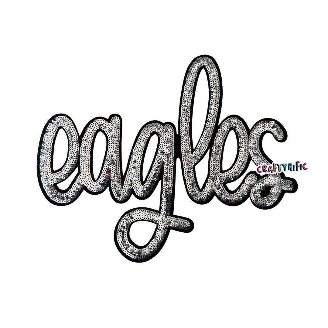 Eagles Sequin Patch, Mascot Game Day Large Patches, Iron On - Etsy