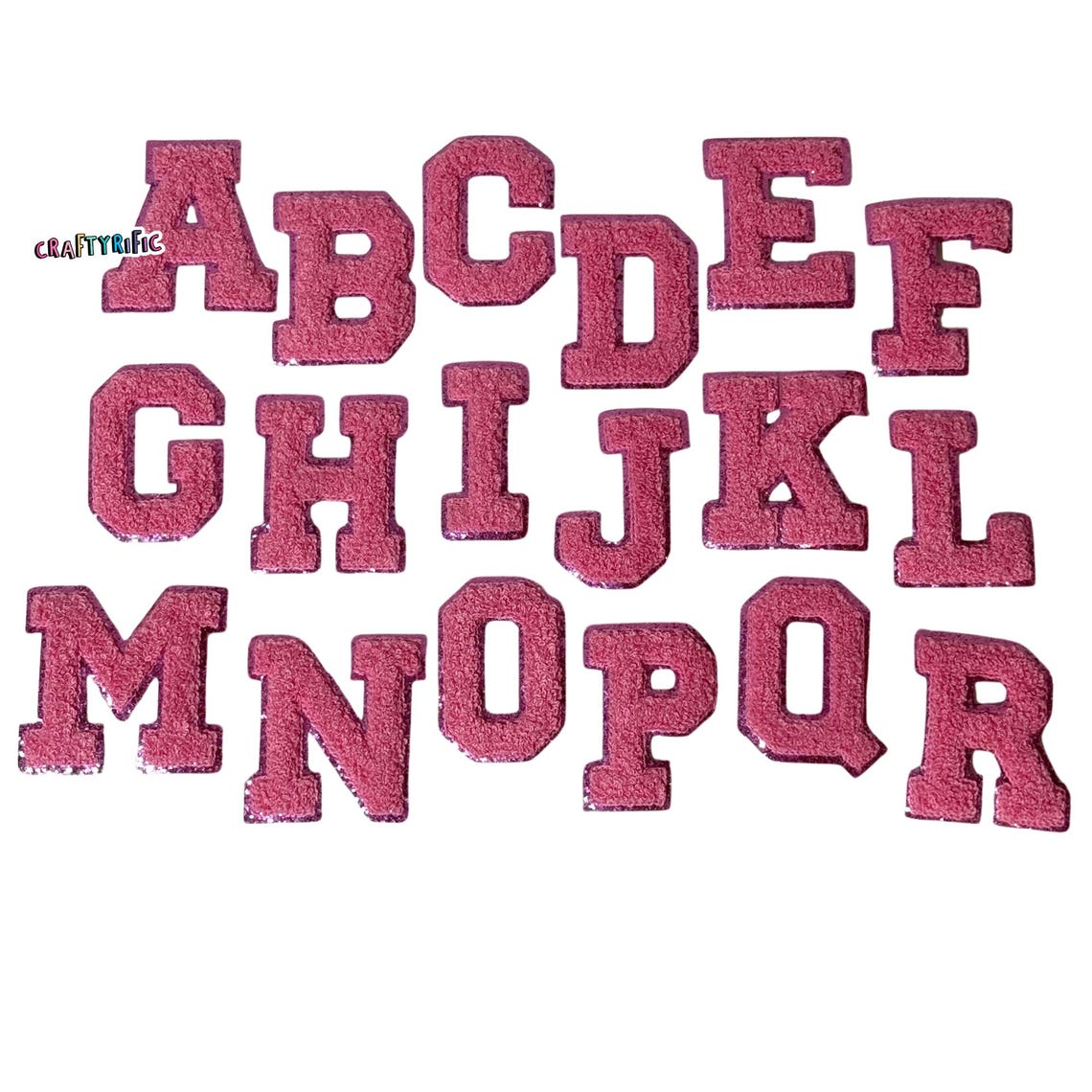Bubblegum Pink Varsity Letter Patch, 3" Inch Letter Patch, Chenille ...