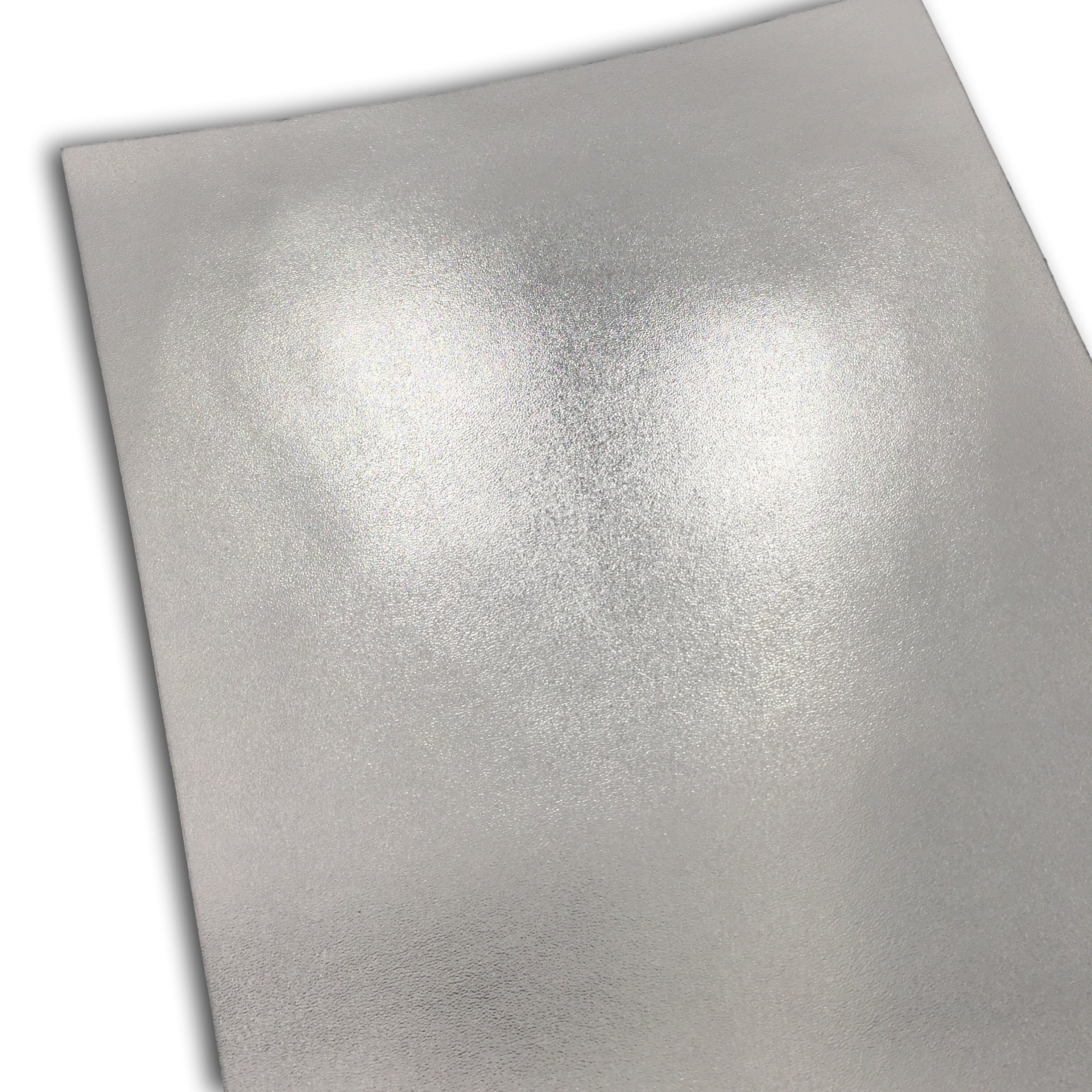 METALLIC SILVER Smooth Faux Leather Sheets PVC Leather - Etsy