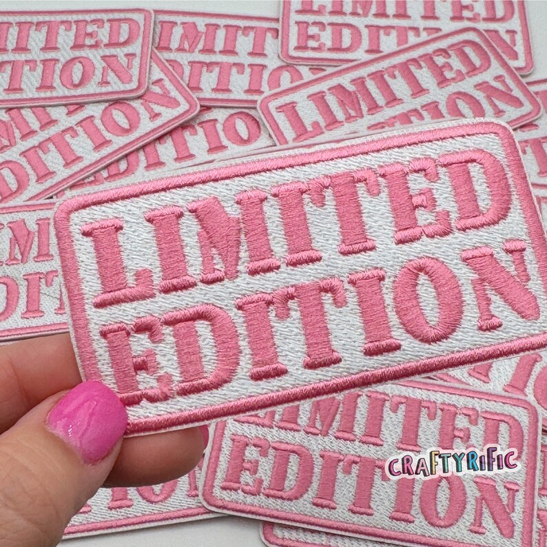 Pink Limited Edition Patch, Funny Patch, Trucker Hat Patches, DIY Patch ...