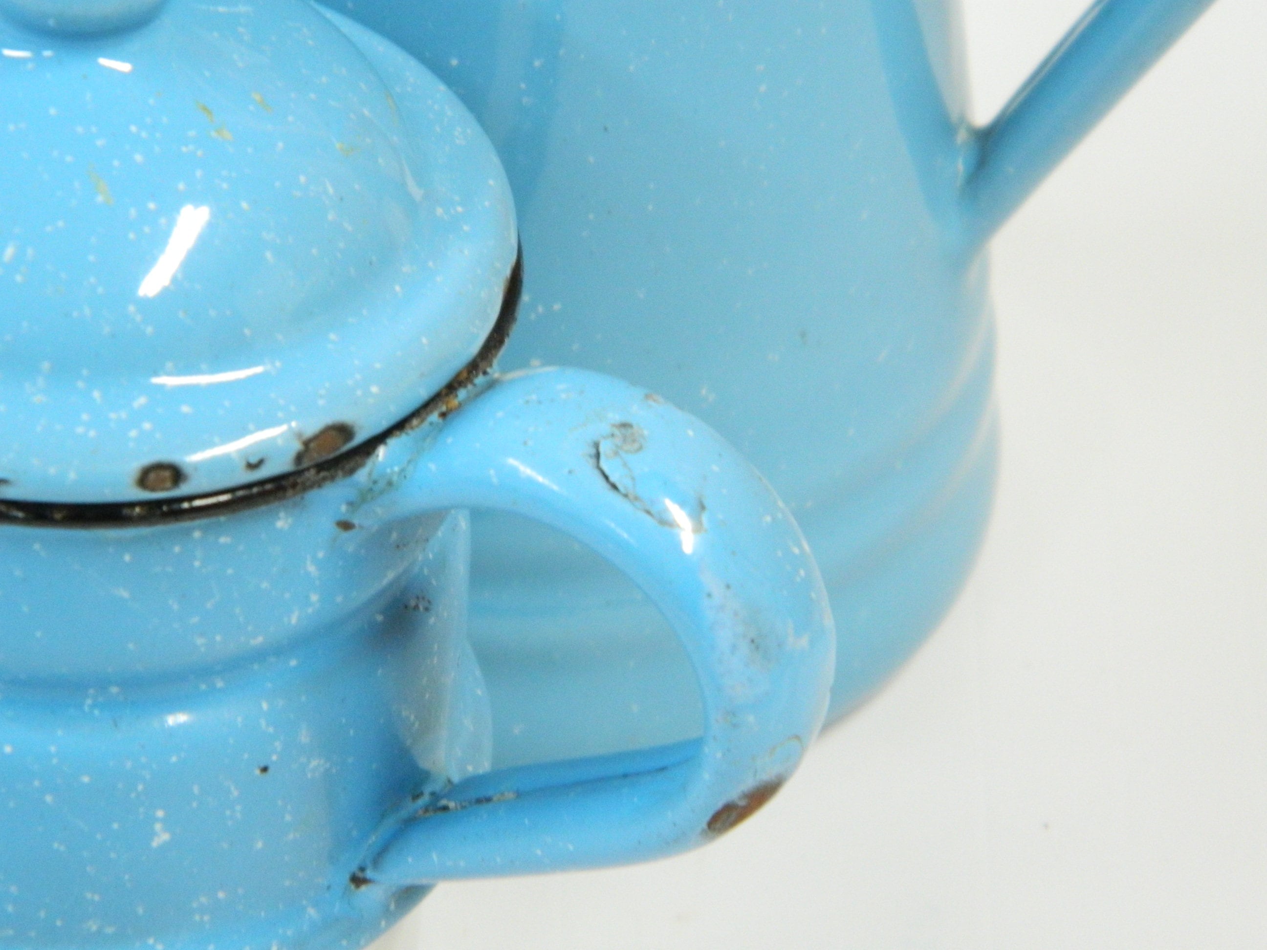 Vintage French Enamel Biggin Coffee Pot - Etsy