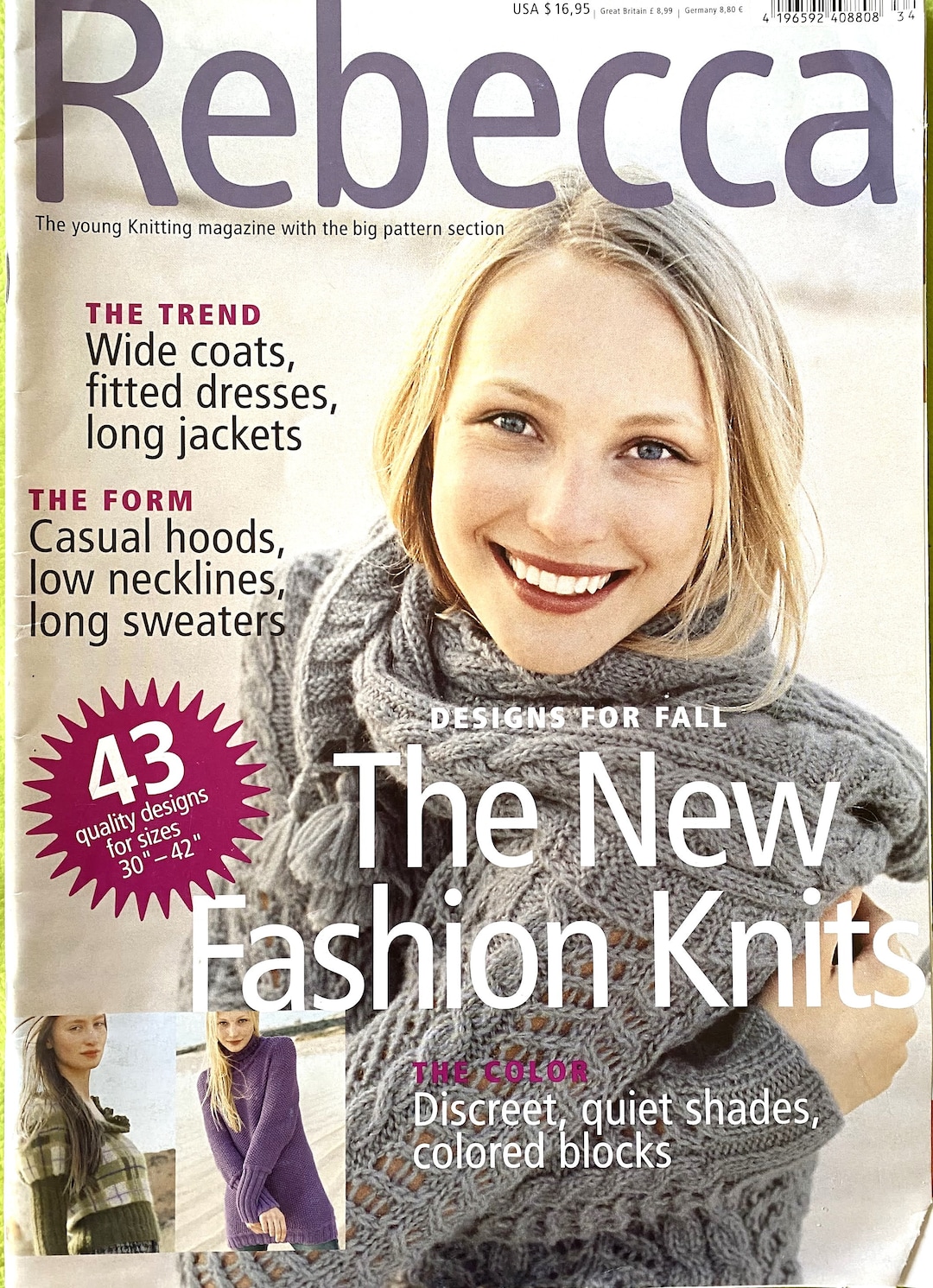 Rebecca Knitting Magazine, Knitting Magazine, Knitting Patterns. - Etsy