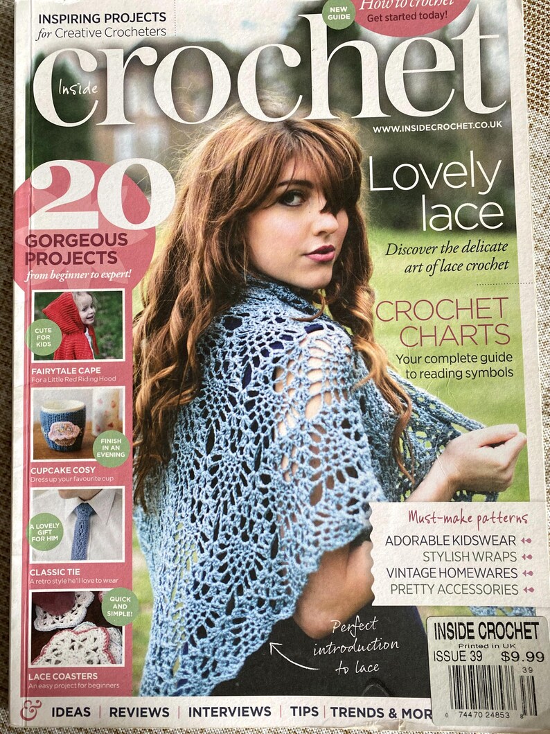 Inside Crochet Issue # 39, Crochet Magazine, Crochet Patterns - Etsy