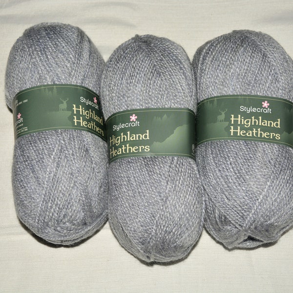 Stylecraft Highland Heathers Yarn, Acrylic Yarn, Vegan Yarn. - Etsy