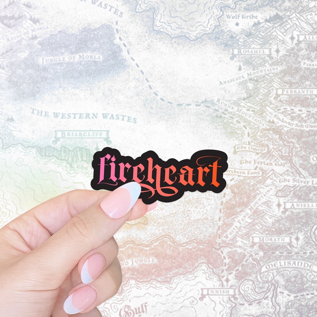 Throne of Glass Sticker, Kindle Sticker, Fireheart Sticker, Aelin ...
