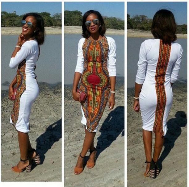 Dashiki print dress Adinkra style dashiki dress African | Etsy