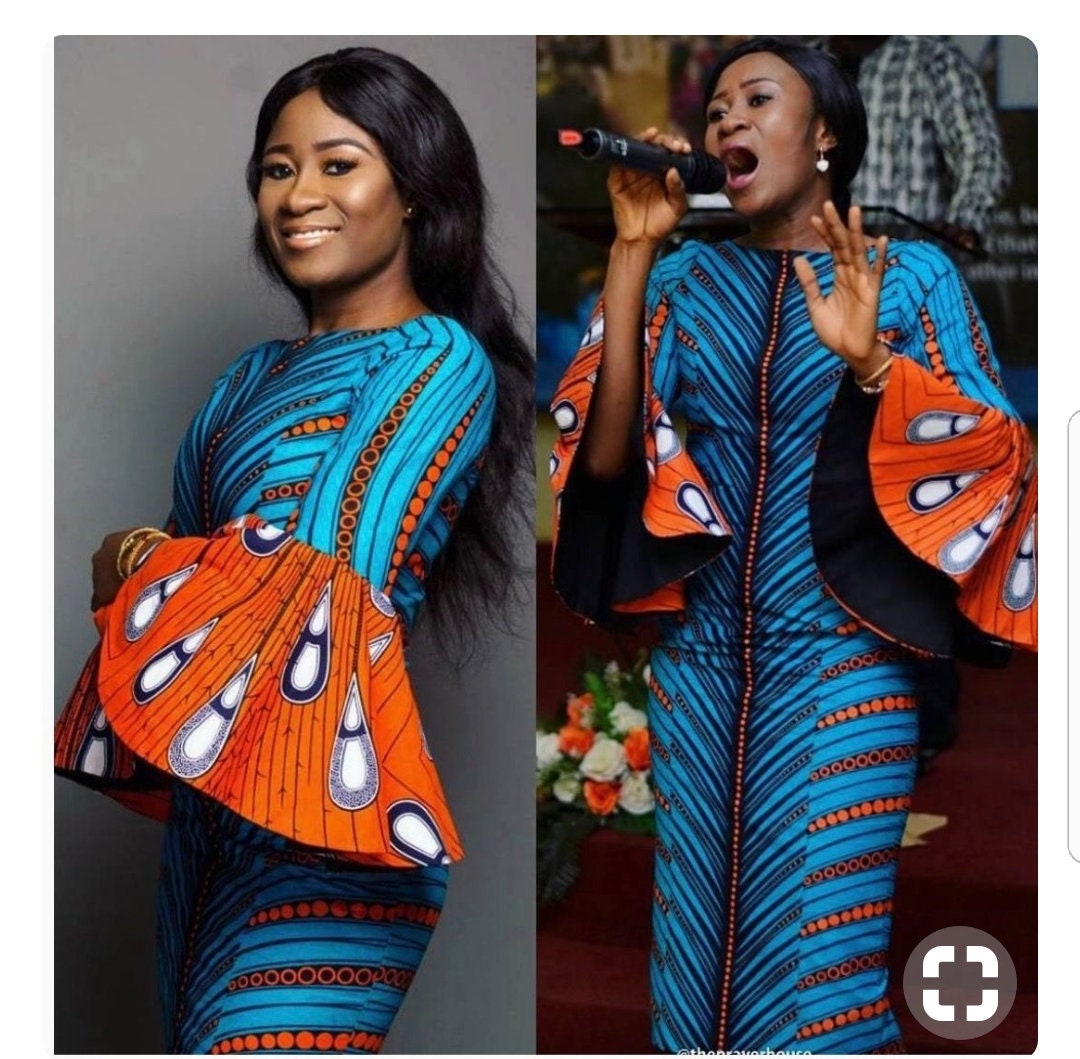 One Classic African Dress, One Bow Tie, Pocket Square. - Etsy