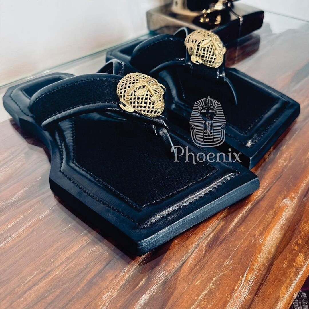 Ahenema Slippers, African Slippers, Leather Slippers, Cross Slippers ...