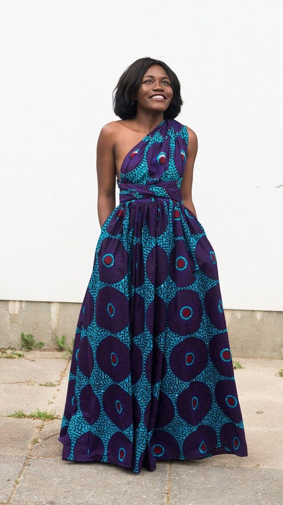 African maxi dress African women's dress Dashiki prom | Etsy