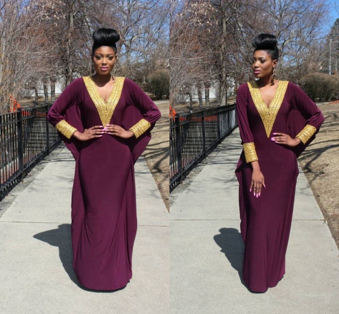 Queen's Embroidery Dress.kente Dress ,dashiki Outfit, African Women's ...