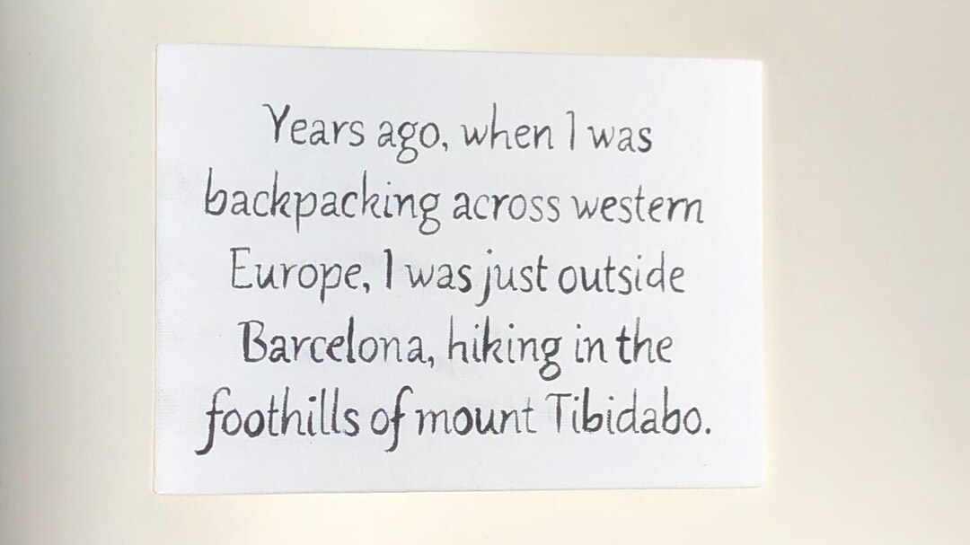 FRIENDS Themed Mount Tibidabo Story Black Hand Painted 5x7 - Etsy