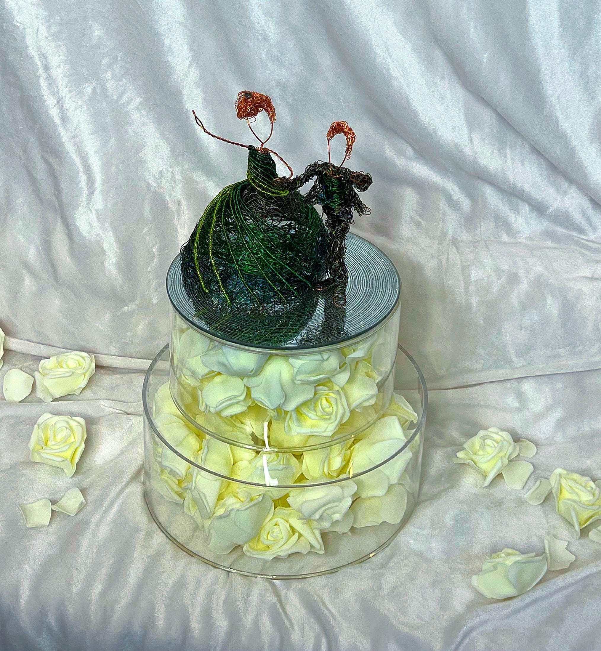 Emerald Elegance, Lgbtq+ Cake Toppers, Gothic Wedding, Custom Cake ...