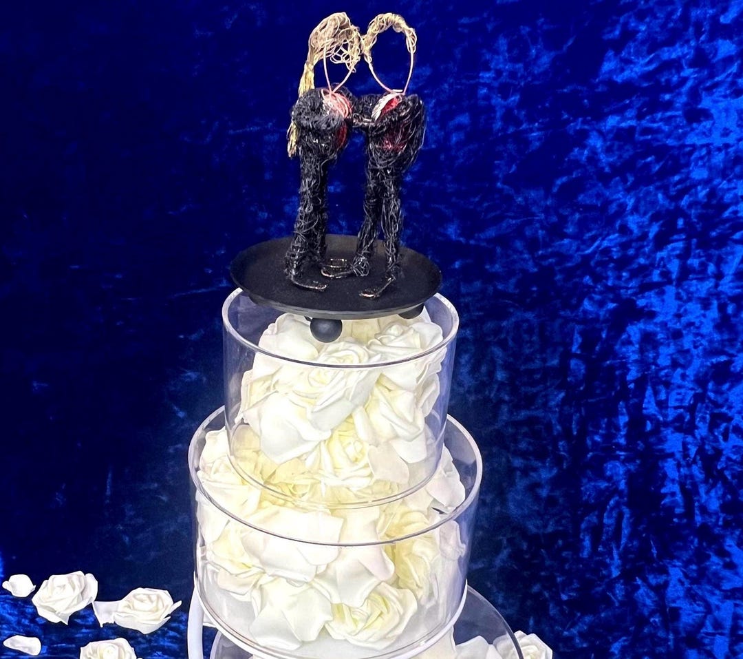 Interwoven Affection, LBGTQ+ Cake Topper, Non-binary Cake Topper, Gay ...