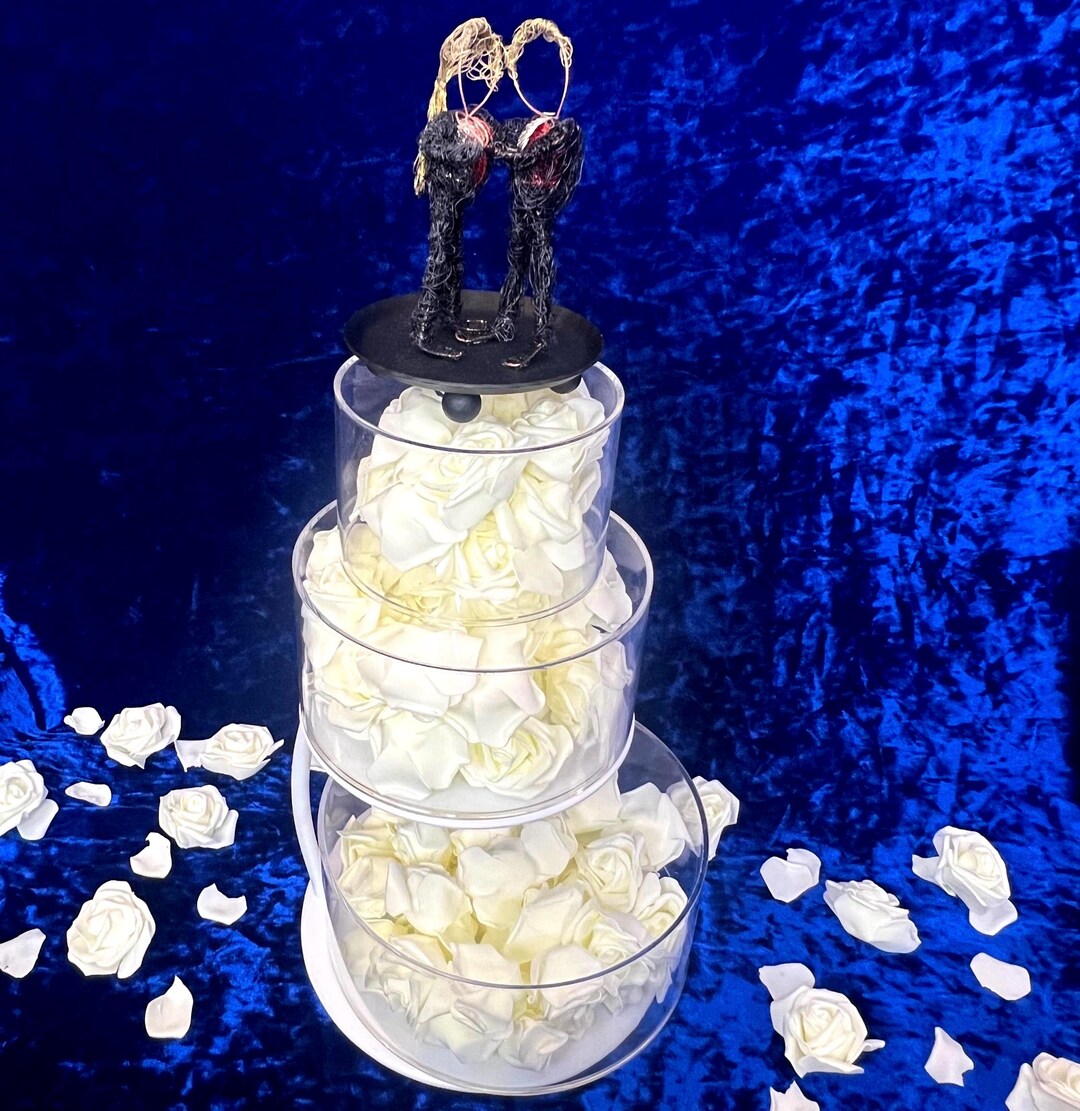 Interwoven Affection, LBGTQ Cake Topper, Non-binary Cake Topper, Gay ...