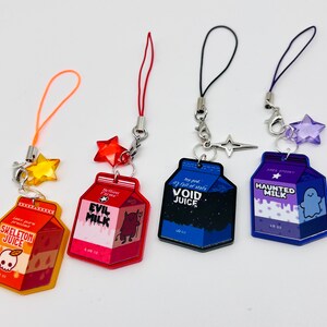 Abnormal Juice & Milk Carton Charms - Etsy
