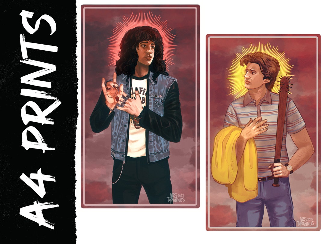 Eddie & Steve Patron Saint A4 Art Prints - Etsy