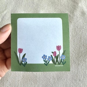 Floral Sticky Post-it Notes - Etsy