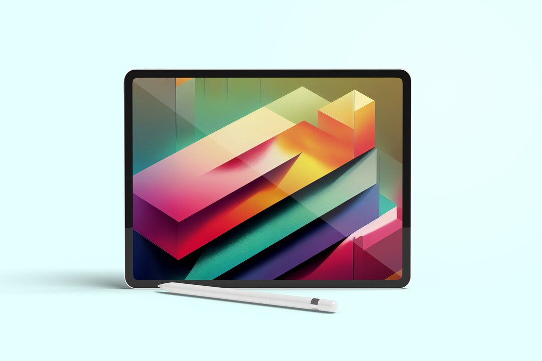 Abstract Gradient iPad Wallpaper – Modern Tablet Background (digital ...