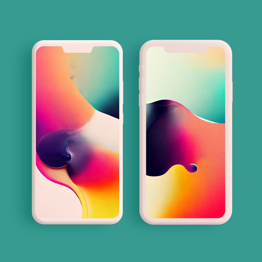 Gradient Waves Variety Pack Iphone/smartphone Wallpapers (x15) - Etsy