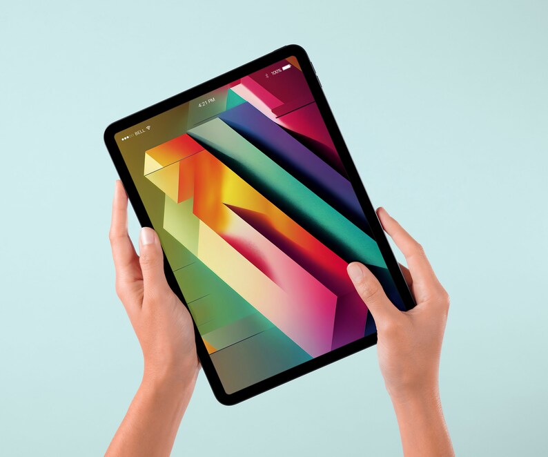 Abstract Gradient iPad Wallpaper – Modern Tablet Background (digital ...