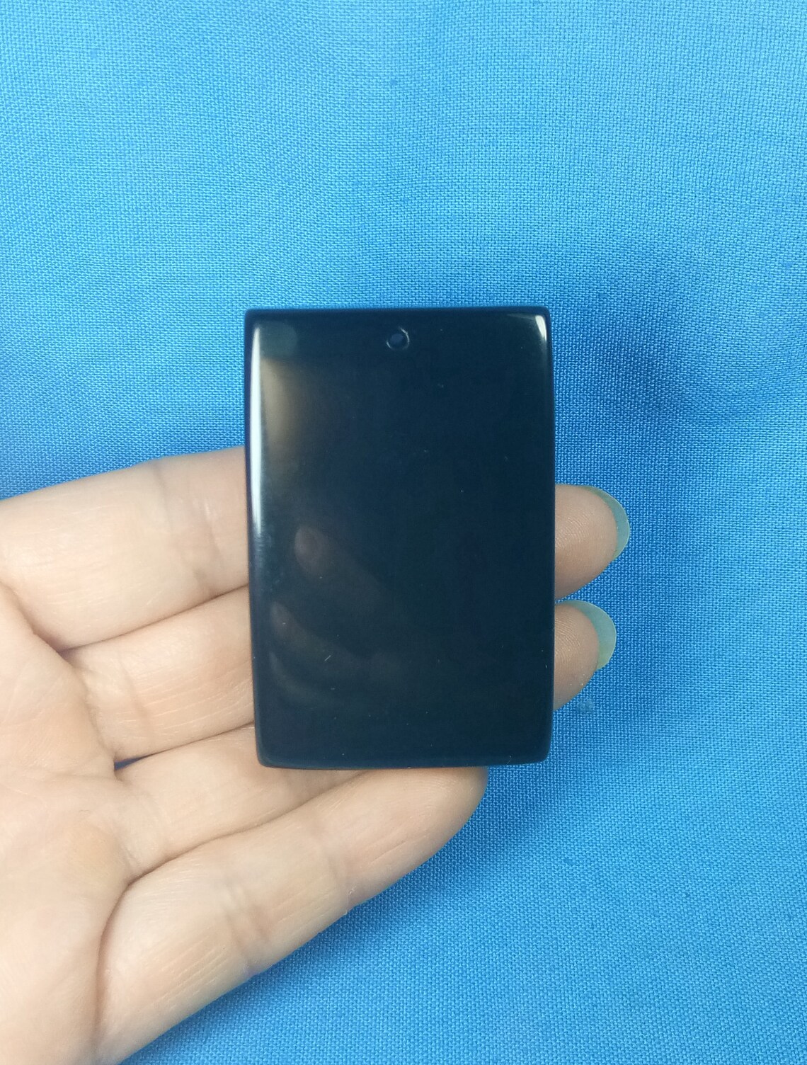 Natural obsidian carved nine-tailed fox amulet pendant It is | Etsy