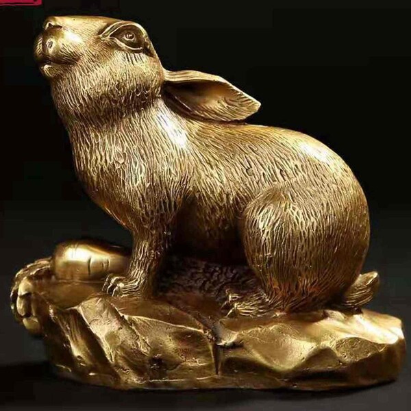 Brass Rabbit Sculpture - Etsy