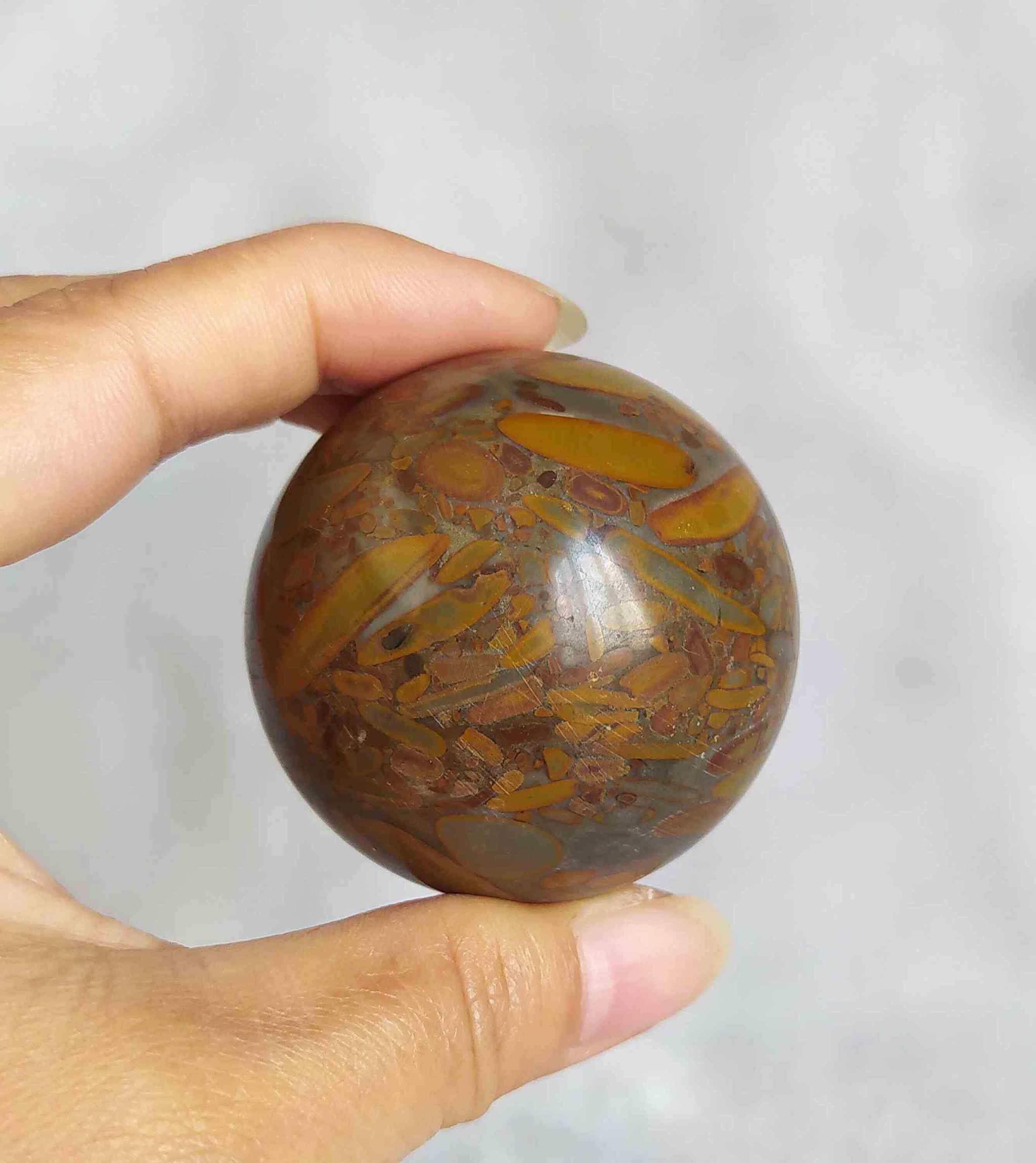 Natural Bamboo Stone Sphere 49mm Polished Bamboo Stone - Etsy