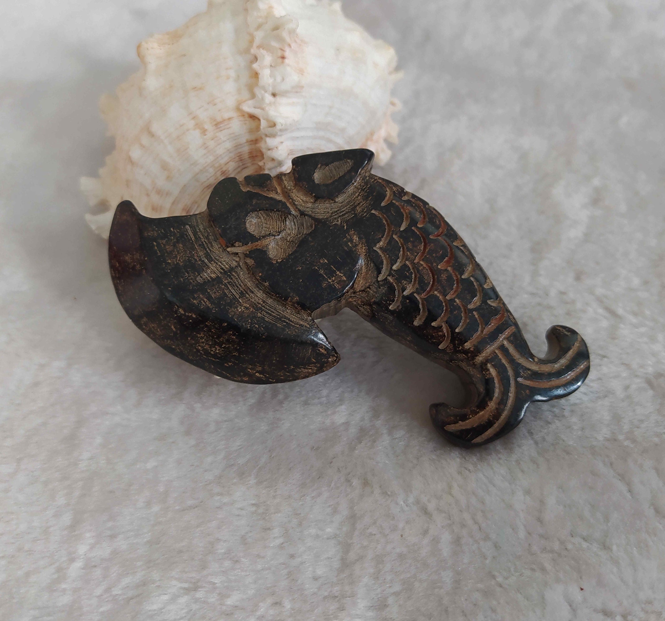 Antiques Chinese Jade Carved Fish Axe Statue E2537 - Etsy