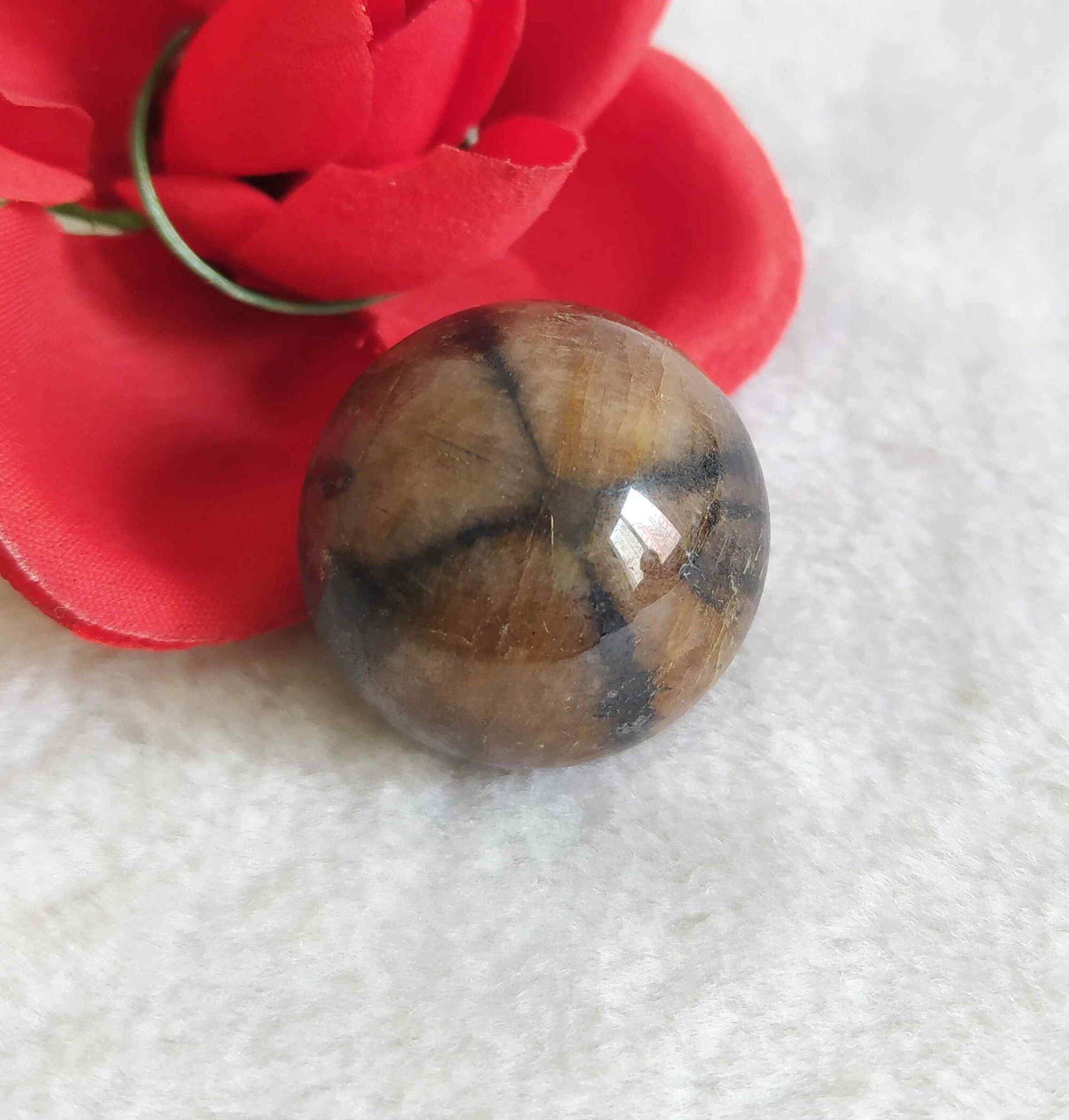 33mm Natural Andalusite Carved Sphere Andalusite Cross Stone - Etsy UK