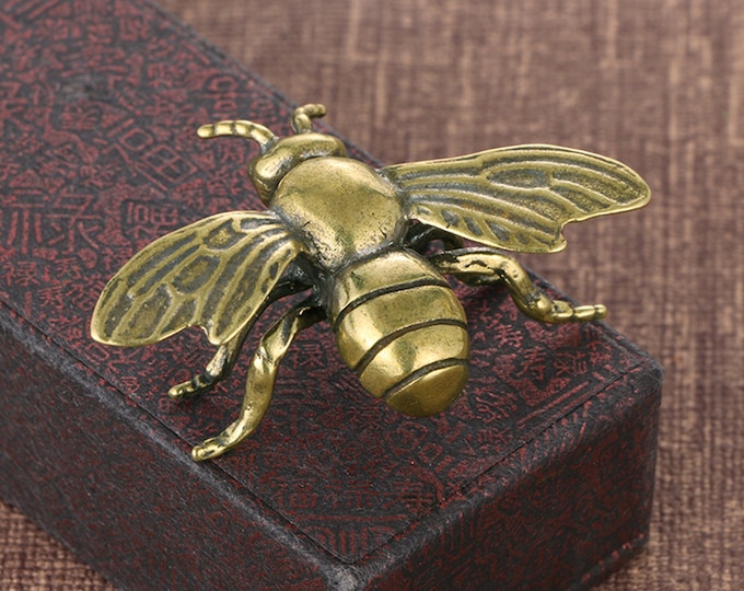 Large Natural Bronze Honeybee Bumble Bee Charm beekeeper - Etsy