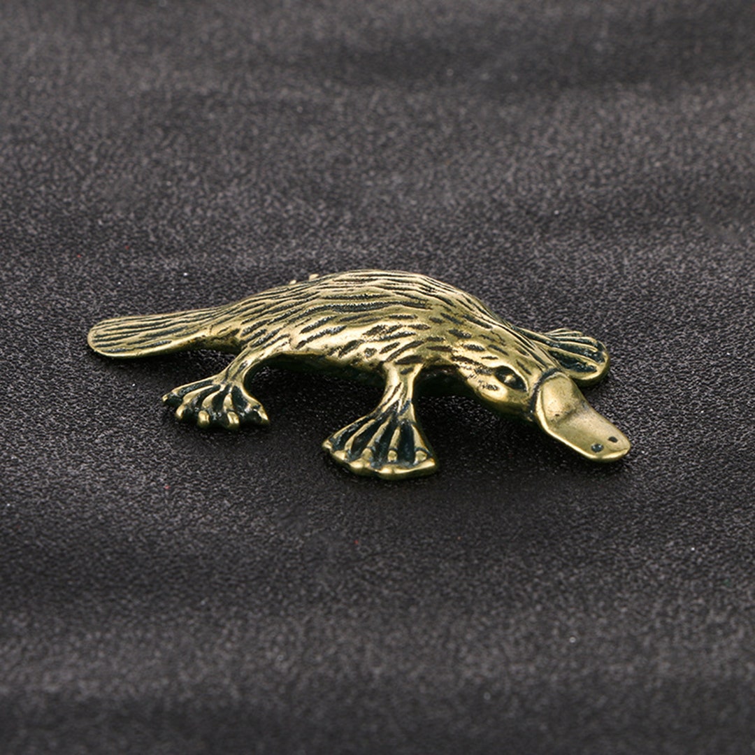 2 Pce Antique Brass Hand Carved Small Platypus Statue Home - Etsy Canada