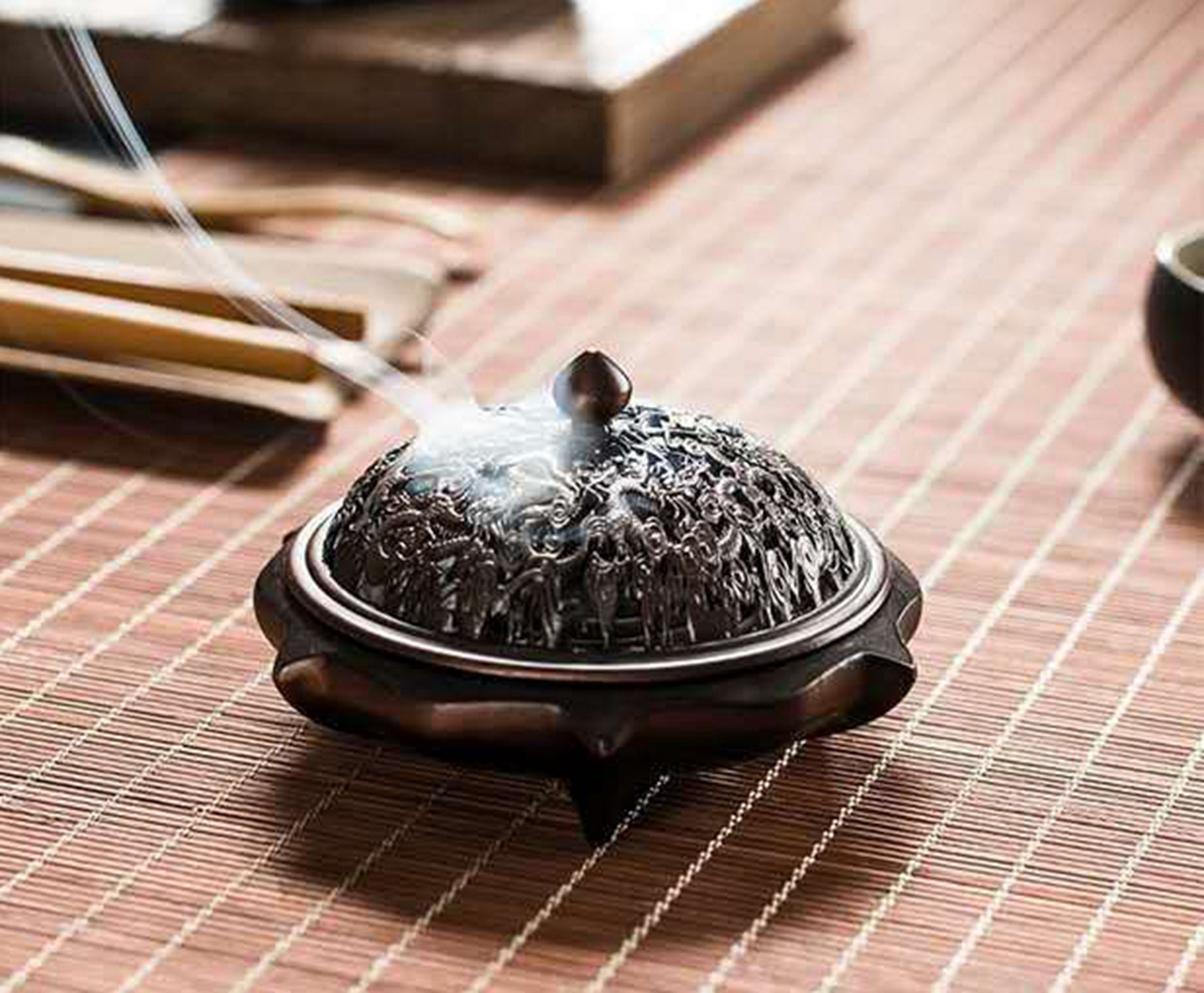 Sculpture antique collection Antique Brass Hand Carved Mini Dragon ...