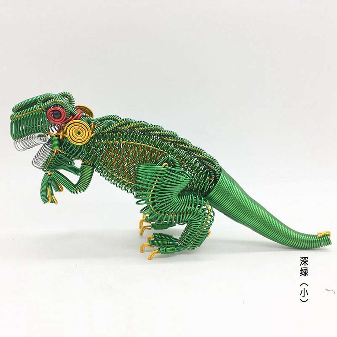 Wire Art Sculpture Decor Metal Wire Wrapped Tyrannosaurus Rex - Etsy