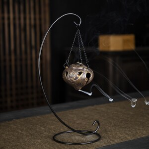 Iron Frame Hanging Ball Incense Burner Creative Pan Incense - Etsy
