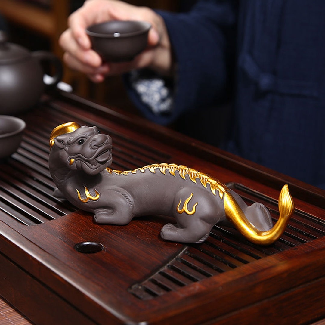 Chinese Zisha Handmade Pixiu Tea Pet Statue Can Be Used as - Etsy