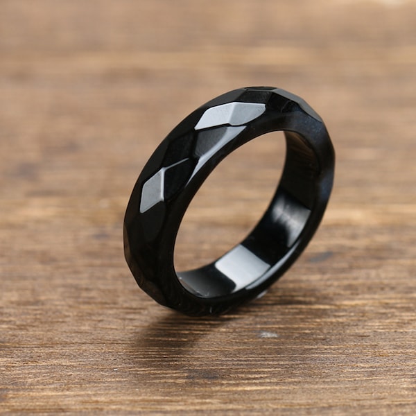 Obsidian Ring - Etsy