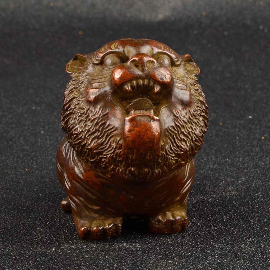 Antique Pure Copper Hand Carved Tiger Statue, Home Decoration, Antique ...