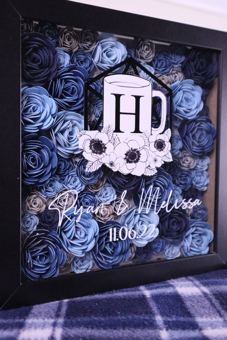 Customized Flower Shadow Box - Etsy