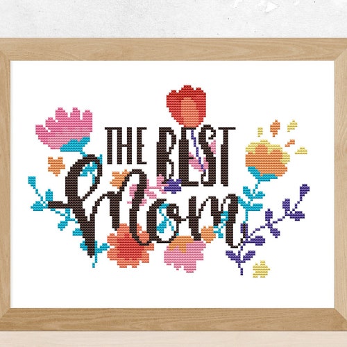 Mother Cross Stitch Pattern Mom Cross Stitch Gift for Mother - Etsy