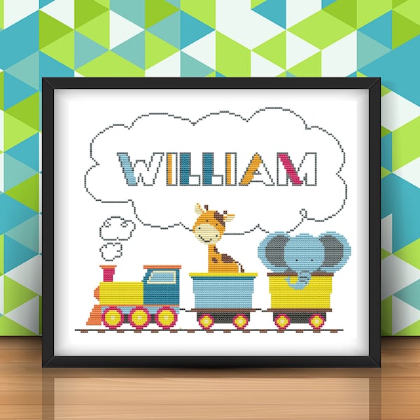 Baby Name Cross Stitch Pattern - Etsy