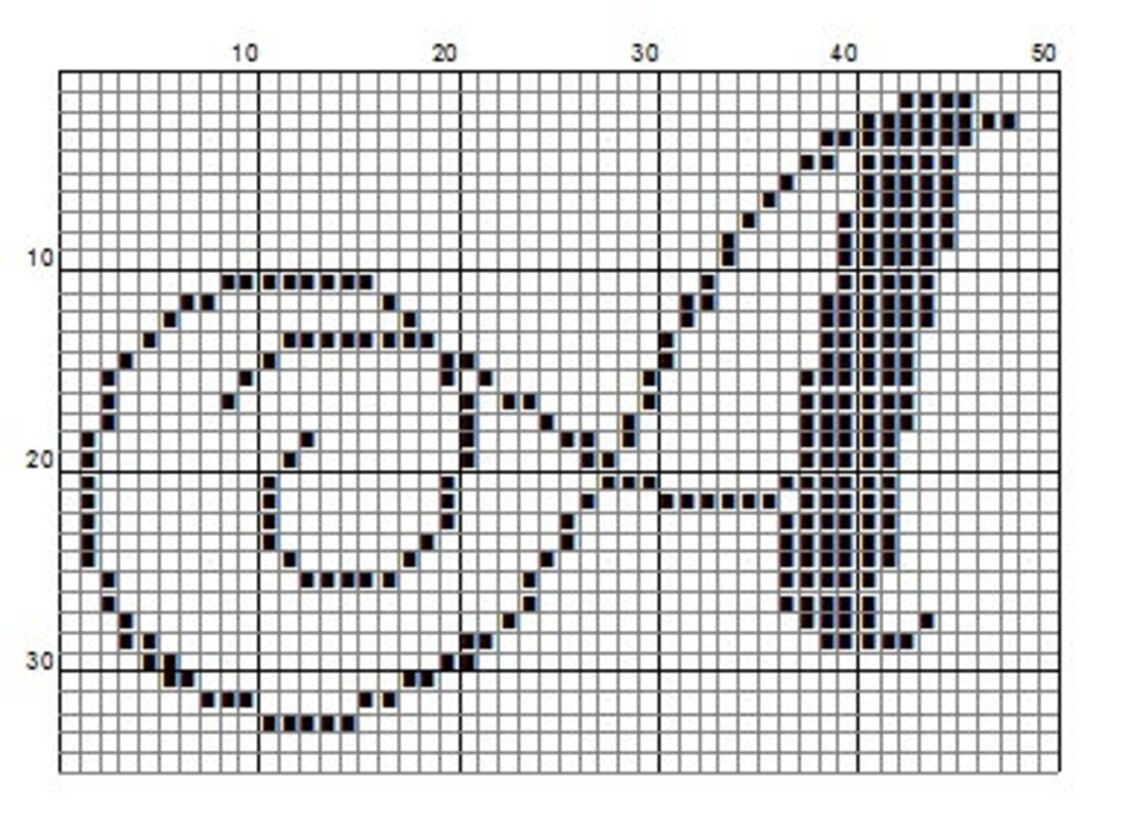 Cross Stitch Alphabet Pattern Typography Font PDF Cross | Etsy