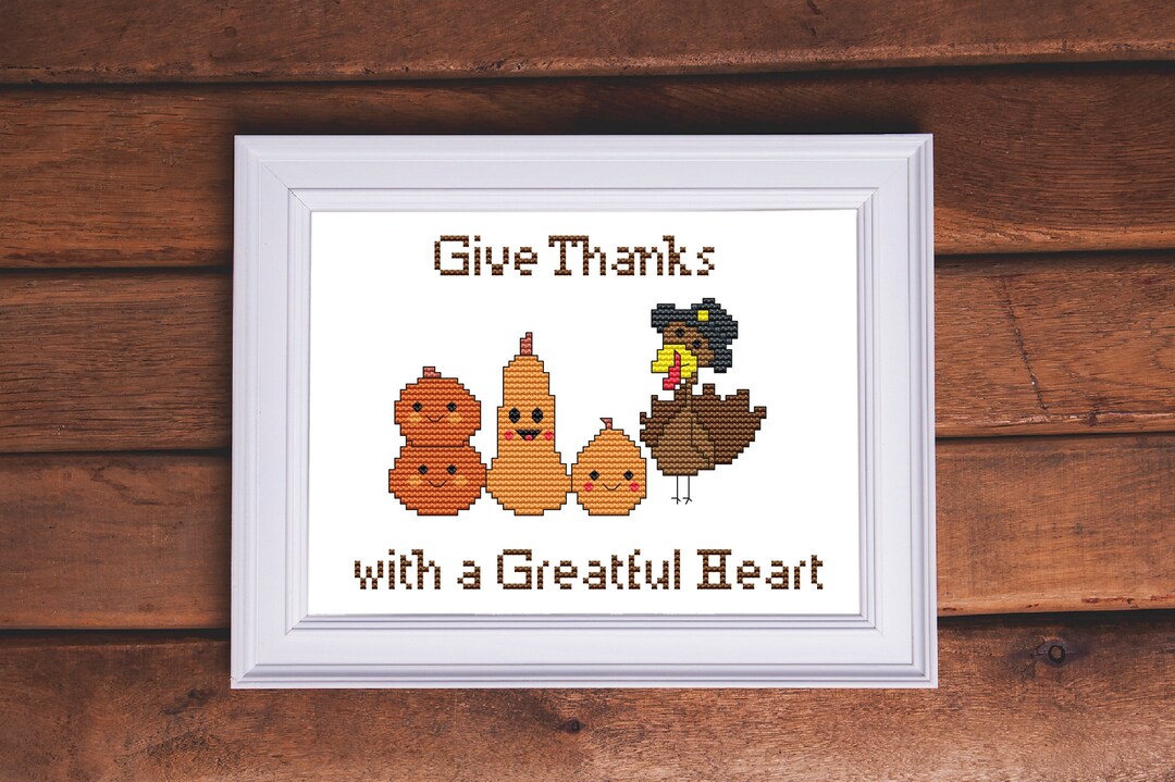 Cute Pumpkin Cross Stitch Pattern PDF Modern Cross Stitch Instant ...