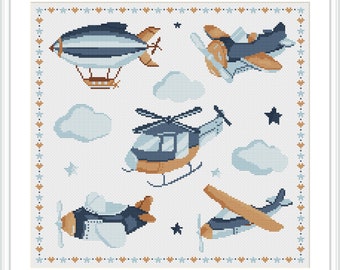 Plane Cross Stitch - Etsy