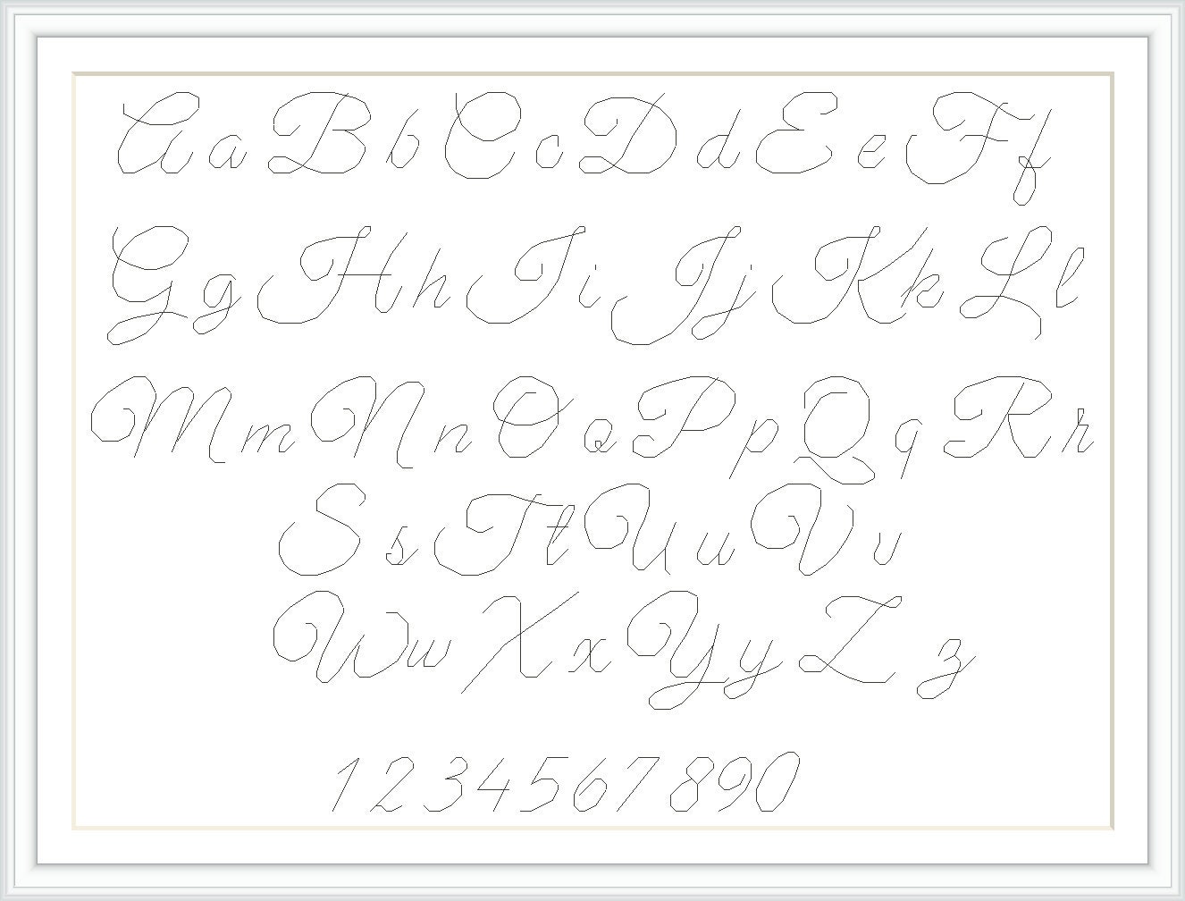 Set of 10+1 Cross Stitch аlphabet and Numbers Pattern Backstitch ...