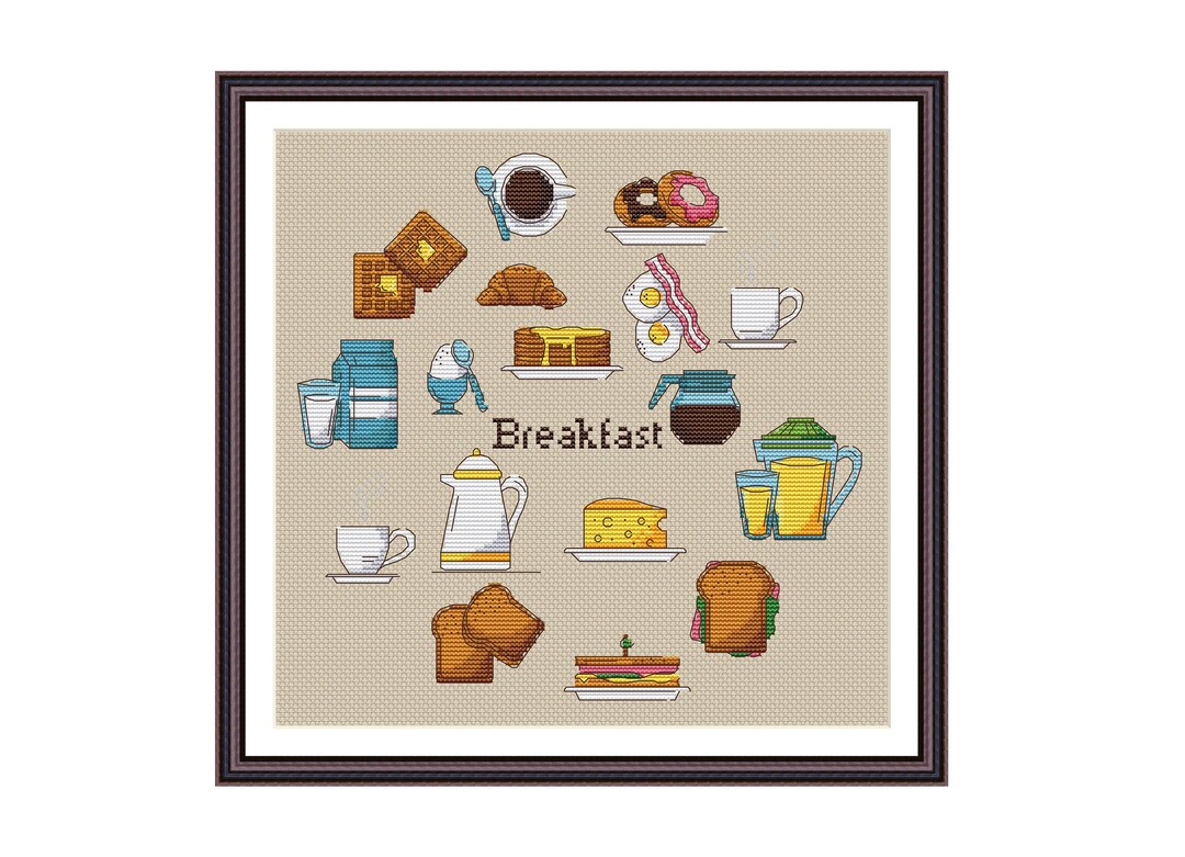 Kitchen Cross Stitch Pattern, Instant Download PDF - Etsy