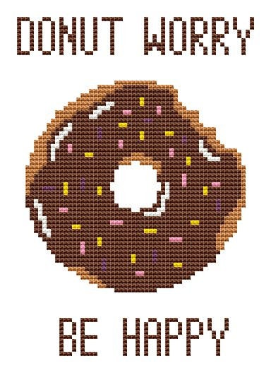 Mini Cross Stitch Funny Cross Stitch Pattern PDF Modern | Etsy