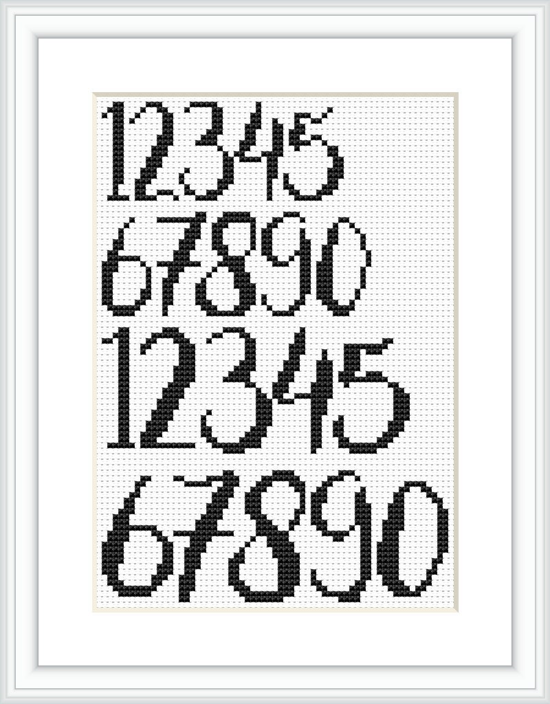 2 Sizes of Cross Stitch Alphabet Cross Stitch Font Letters | Etsy