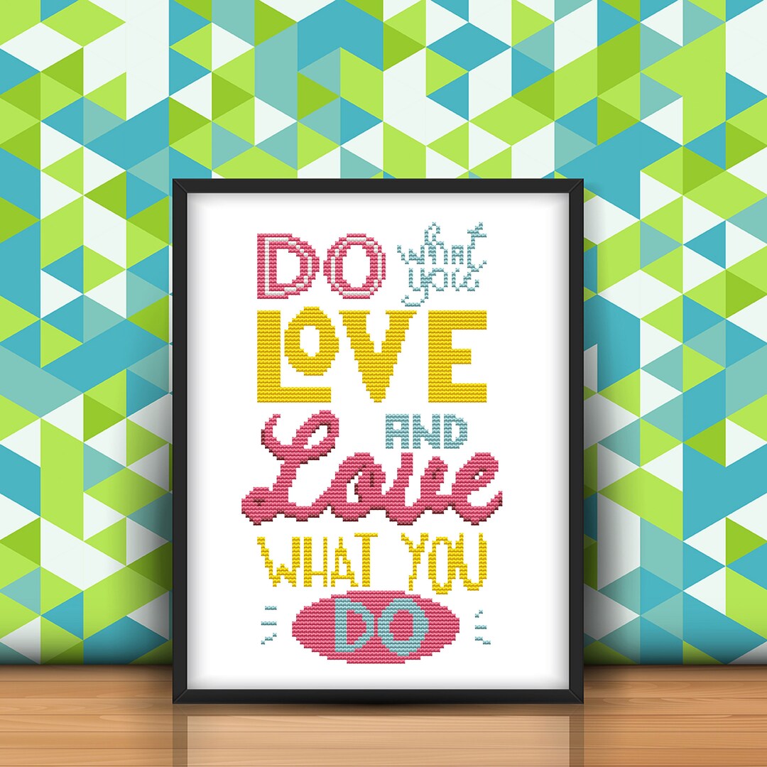 Inspirational Quote Cross Stitch Pattern, Poster Cross Stitch - Etsy