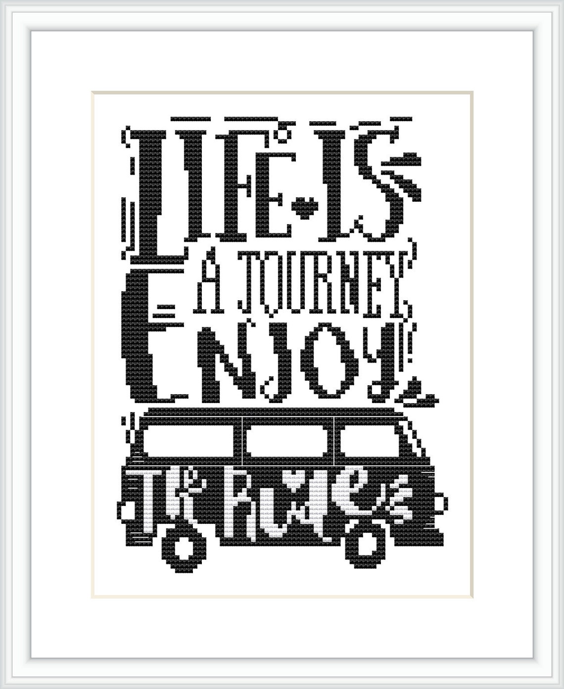 Quote Cross Stitch Pattern Modern Cross Stitch Poster - Etsy