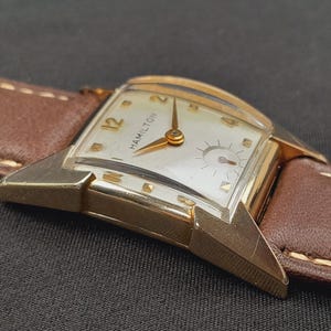 1955 Hamilton CLARK Vintage Watch 10k Gold Filled, Manual Wind ...